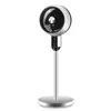 China Portable Solar Rechargeable Fan with Electric Plug Power Supply and Three Wind Speeds for sale
