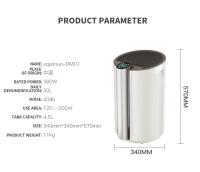 China NO App-Controlled Desktop Dehumidifier for 120 sq. ft. Coverage Area and Home for sale