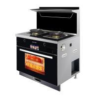 China Integrated Gas Cooking Range Hood Low Noise Steaming Roast with Micro-Steaming and Oven for sale
