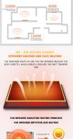 China Carbon Crystal Infrared Panel Heater Perfect for Living Room and Bathroom Heating for sale