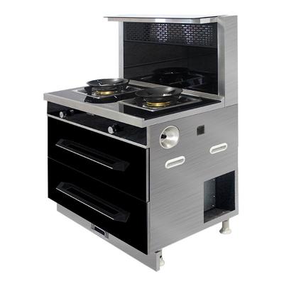 China Multifunctional Black Stove 2022 Gas Cooker with Dual-cooker Cooktop and Power Source for sale