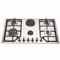 China Radiant Coil Burner Electric Cooktop 6 Burner Glass Gas Hob for Kitchen Cooking for sale