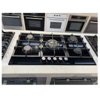 China 5 Burner Gas Cooktop with Automatic Ignition and Built in Tempered Glass Gas Stove for sale