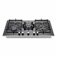China Electronic Ignition 5 Burner Gas Stove for Private Mold Gas Appliances for sale