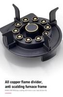 China 3 Burner Gas Cooktops for Home and Commercial Blue  Flame Stove Stand Wok Cooker for sale