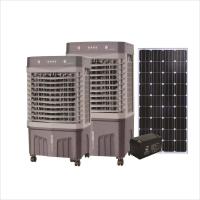 China Room Portable 12V/24V Solar Cooler Fan with Evaporative Air Conditioning 515*350*915mm for sale