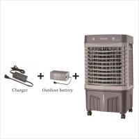 China Room Portable 12V/24V Solar Cooler Fan with Evaporative Air Conditioning 515*350*915mm for sale