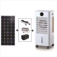 China Room Portable 12V/24V Solar Cooler Fan with Evaporative Air Conditioning 515*350*915mm for sale