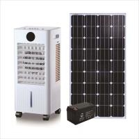 China Private Mold 12V DC Cooling Solar Fan And Light For Shipping Container Solar Powered for sale