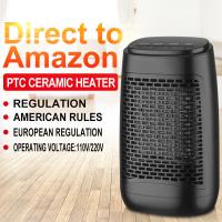 China European American and Japanese Portable Desktop Heating Fan with PTC Heating Element for sale