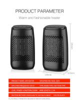 China European American and Japanese Portable Desktop Heating Fan with PTC Heating Element for sale