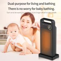 China Touch Screen Electric Heating Portable PTC Ceramic Fan with Remote and Installation for sale