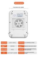 China White 110V-220V Electric Convector Fan Hot Air Rechargeable Mini Portable Room Heaters for sale