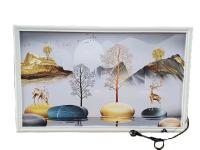 China Fast Heating Carbon Crystal Plate 300W Wall Mounted Panel with Temperature Controller for sale