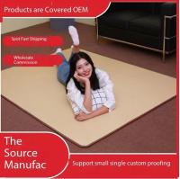 China 80*180 Folding Carbon Fiber Heated Far Infrared Ray Negative Ions Photon Electric Massage Mattress Pad for sale