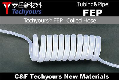 China FEP Shrink Tubing /  FEP Coiled Tube / Pipe  / PASS 97-99% UV Light for sale