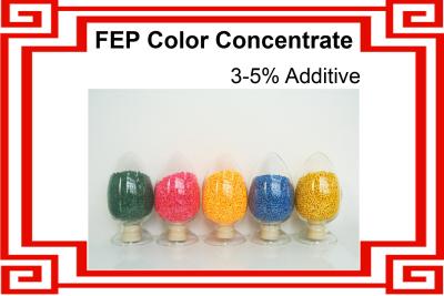 China FEP Color Masterbatch / FEP Color Concentrate / Colored FEP Resin / 10 Standard Color Supply for sale