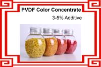 China PVDF Color Masterbatch/ PVDF Color Concentrate / Colored PVDF Resin / 10 Standard Color Supply for sale