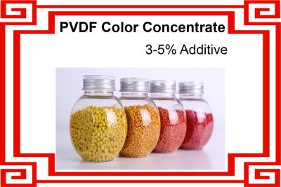 China PVDF Color Masterbatch/ PVDF Color Concentrate / Colored PVDF Resin / 10 Standard Color Supply for sale