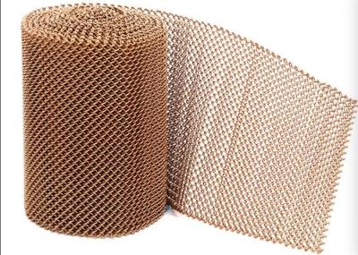 China Decorative Metal Coil Mesh Drapery Curtain For Ceiling Hanging for sale