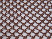 China Bronze Color Metal Coil Drapery , Hanging Wire Mesh Room Dividers For Ceiling for sale