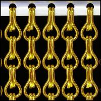 China Anodized Aluminum Wire Mesh Curtain Chain Link Rust Proof For Window / Door for sale