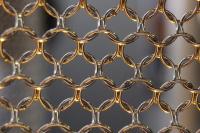 China Mail Braided Metal Ring Stainless Steel Bead Chain Curtains Room Partition for sale