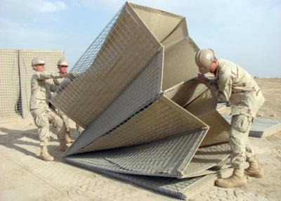 China Blast Wall Hesco Bastion Barrier Non - Woven Polypropylene Geotextile Solid Structure for sale