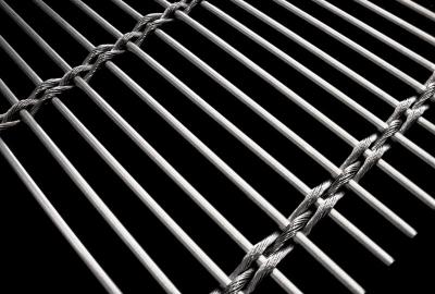 China Curtain Wall Architectural Wire Mesh High Strength Tensile Customized Size for sale