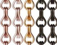 China Anodized Aluminum Wire Mesh Curtain ,Chain Link  Fly Curtain For Window / Door for sale