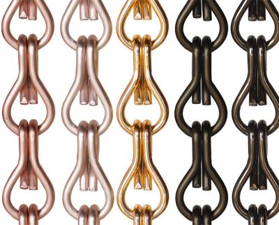 China Anodized Aluminum Wire Mesh Curtain ,Chain Link  Fly Curtain For Window / Door for sale