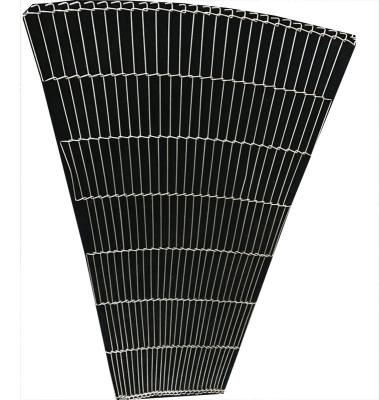 China Curved Stainless Steel Wire Conveyor Belt , Wire Mesh Belt For Chocolate Enrober for sale