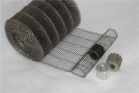 China Anti - Corrosion Stainless Steel Mesh Belt , Flat Wire Belt 1.0 -  4.0mm Dia for sale