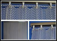 China Metalic Chain Link Wire Mesh , Hanging Room Mesh Screen Curtain UV Resistant for sale