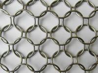 China Decorative Ring Mesh Curtain , SS Metal Chain Room Divider Customized Size for sale