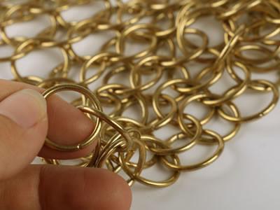 China Stainless Steel Ring Wire Mesh Curtain Decorative For Architectural Drapery for sale