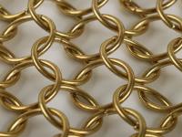 China Stainless Steel Ring Wire Mesh Curtain Decorative For Architectural Drapery for sale