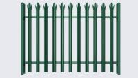 China Steel Palisade Wire Mesh Fence Panels High Security Powder Coated Surface for sale