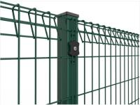 China Roll Top Welded Wire Mesh Fence Panels Galvanized / Powder Coated Surface for sale