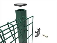 China Roll Top Welded Wire Mesh Fence Panels Galvanized / Powder Coated Surface for sale