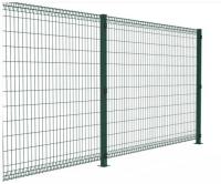 China Roll Top Welded Wire Mesh Fence Panels Galvanized / Powder Coated Surface for sale