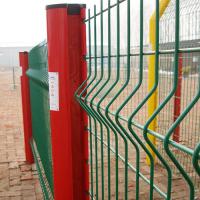 China Powder Coated / Galvanized Wire Mesh Fence Panels 3D Curved Easily Assembled for sale