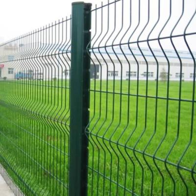 China 3D Curvy PVC Coated Welded Wire Mesh Fencing , Metal Security Fence Panels For Airport for sale