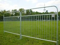 China Pedestrian Barricade Temporary Fencing Barrier , Galvanized Steel Welded Wire Fence for sale