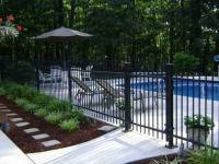China Swimming Pool Perimeter Wire Mesh Security Fencing Curving Top For Kids for sale