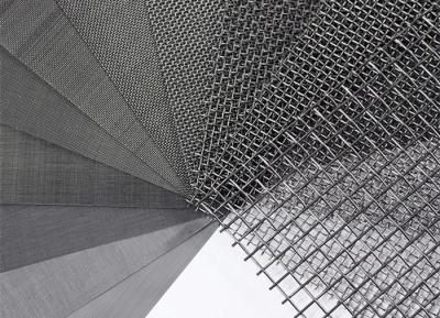 China AISI 304 Plain Weave Stainless Steel Crimped Wire Mesh Screen 3 -- 500 µm Aperture for sale