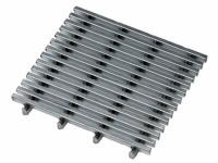 China Stainless Steel 304 Wedge Wire Mesh Flat Welded Plate Smooth Surface Sugar Juice Filtration for sale