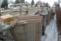 China Heavy Duty Hesco Defensive Barriers Bunker , Sand Filled Barriers Long Service Life for sale