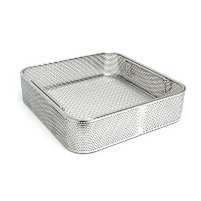 China Perforated Surgical Instrument Sterilization Containers Basket / Trays Optional Trocar Storage for sale