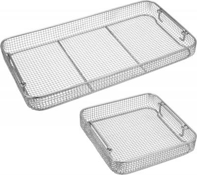 China Wire Mesh Surgical Instrument Sterilization Containers Tray For Washing / Sterilizing for sale